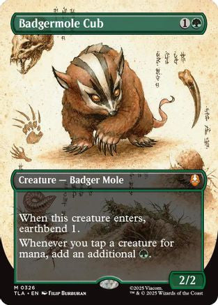 Badgermole Cub (Borderless) (TLA-326) [Avatar: The Last Airbender ...