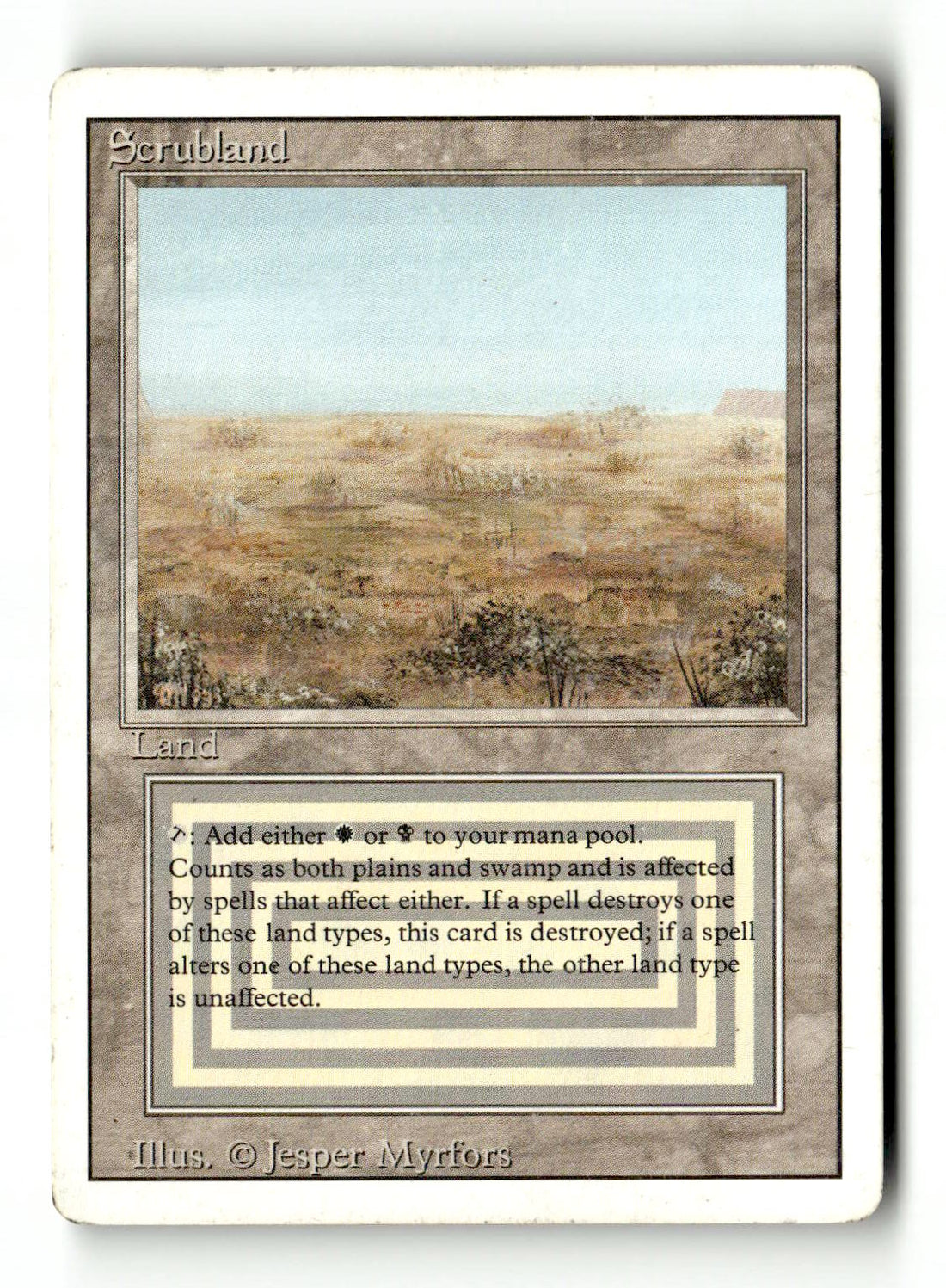 Scrubland (3ED-286) [Revised Edition] - Scan (RD-012) – Taps Games